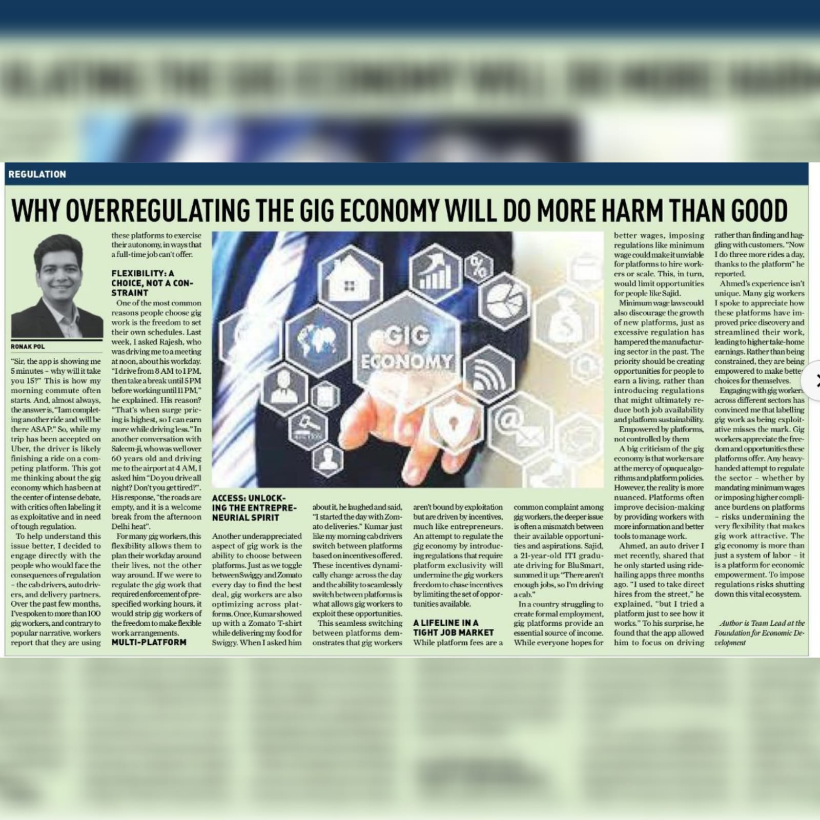 Why overregulating the gig economy will do more harm than good ...