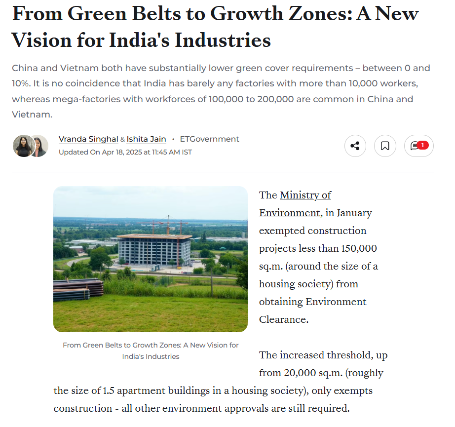From Green Belts to Growth Zones: A new vision for India's industries ...